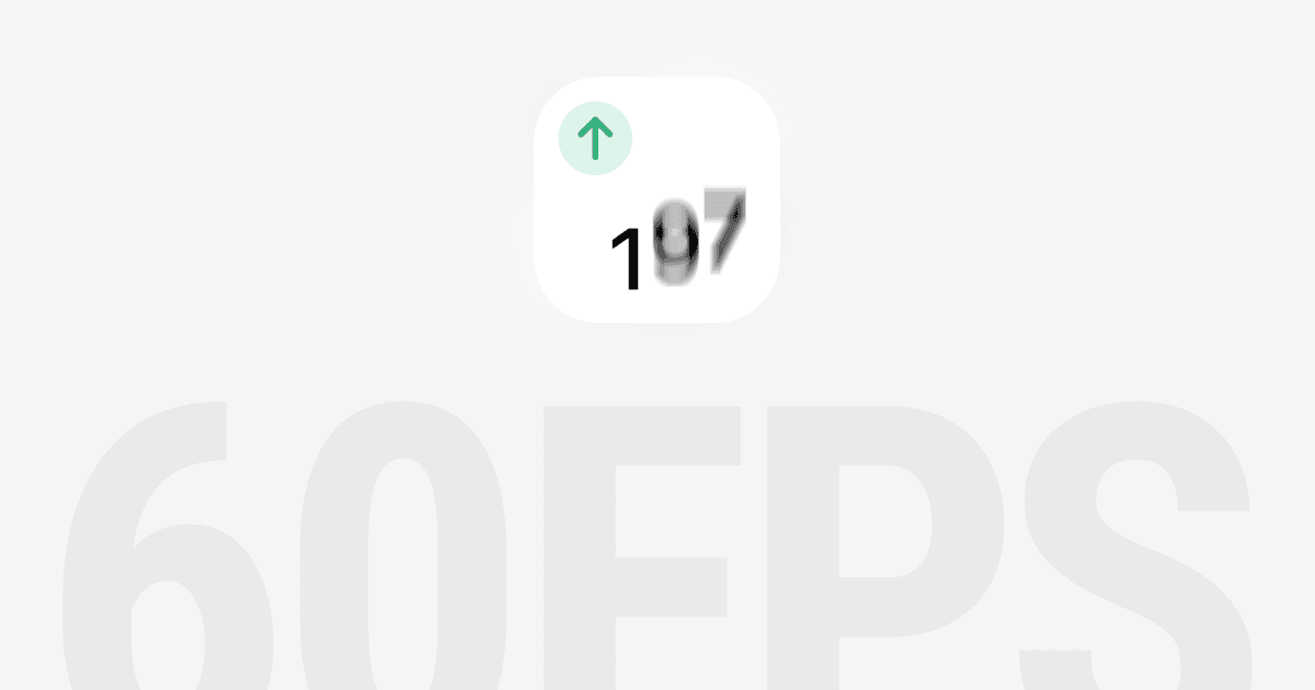 Countly iOS App UI/UX design animation – 60fps