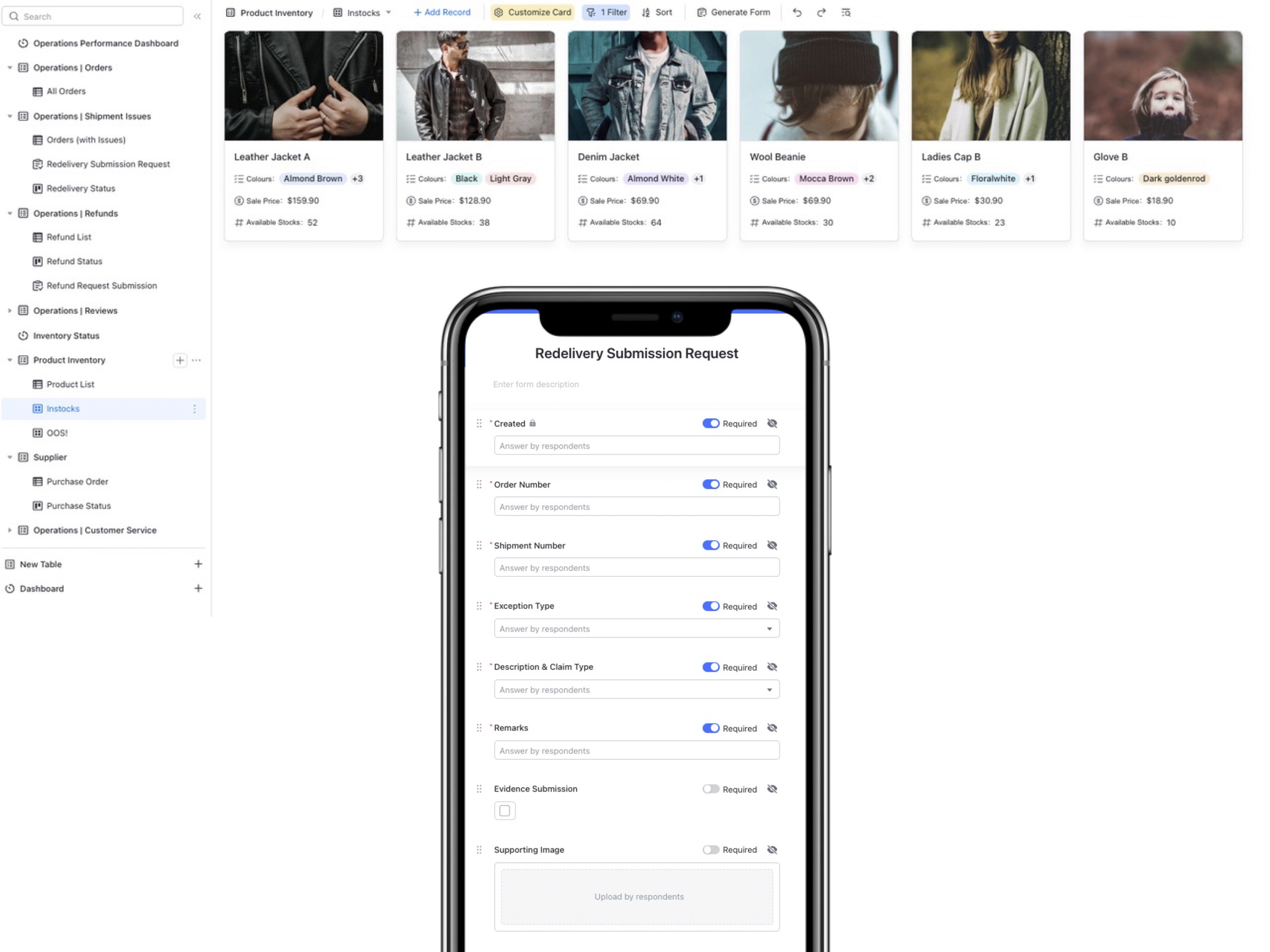 Order Fulfilment & Inventory Management Template | Lark Templates