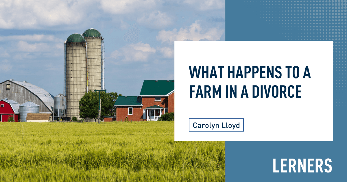 What Happens to a Farm in a Divorce | Lerners LLP Full Service Law Firm