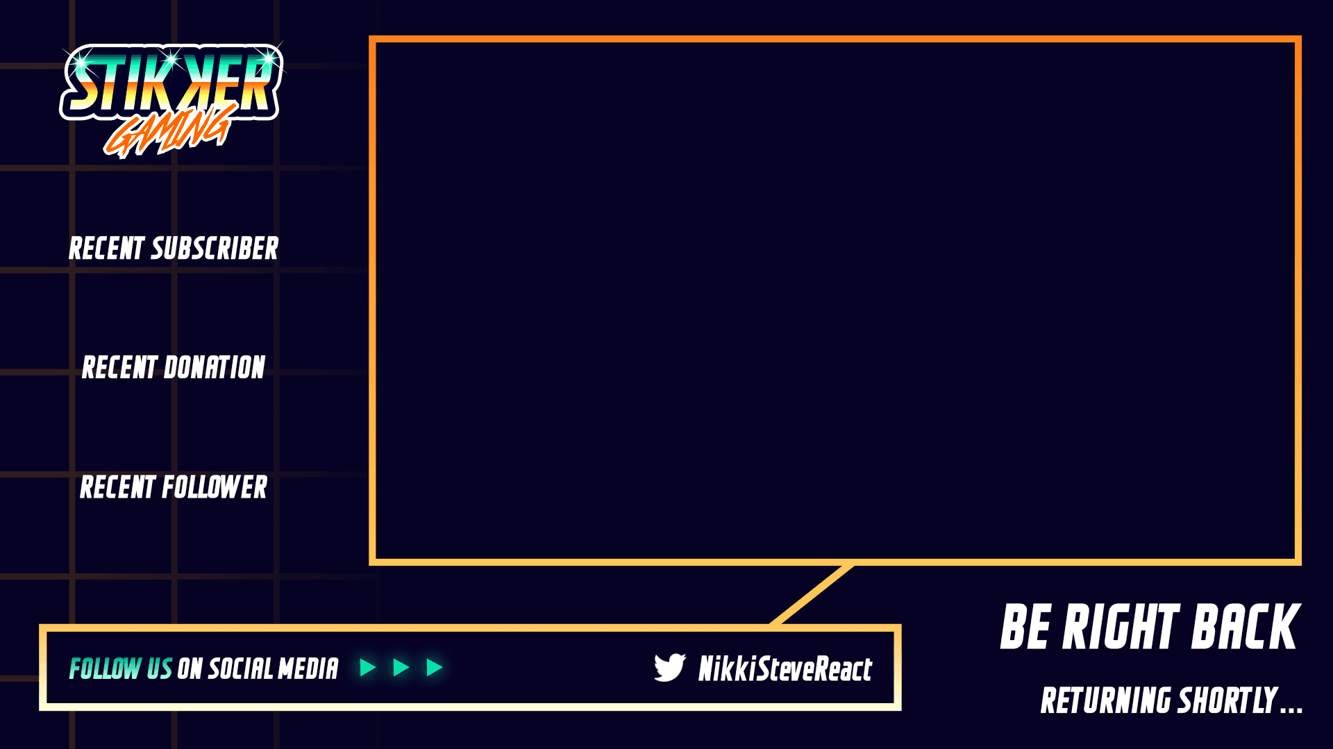 Twitch BRB Screen - Custom Designs