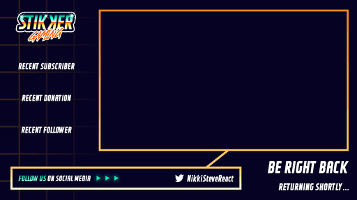 Twitch BRB Screen - Custom Designs