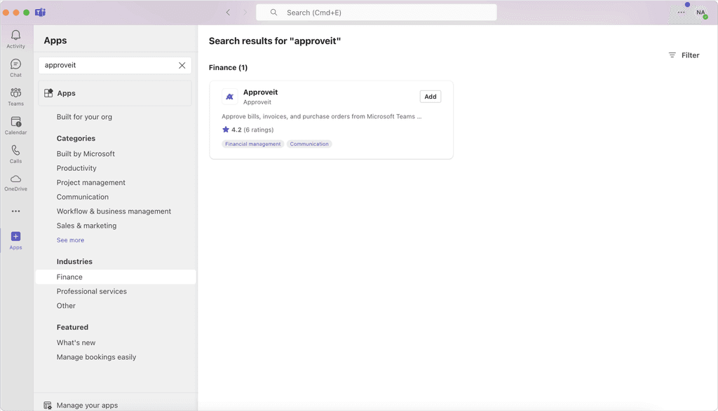 Integrate Approveit with Microsoft Teams