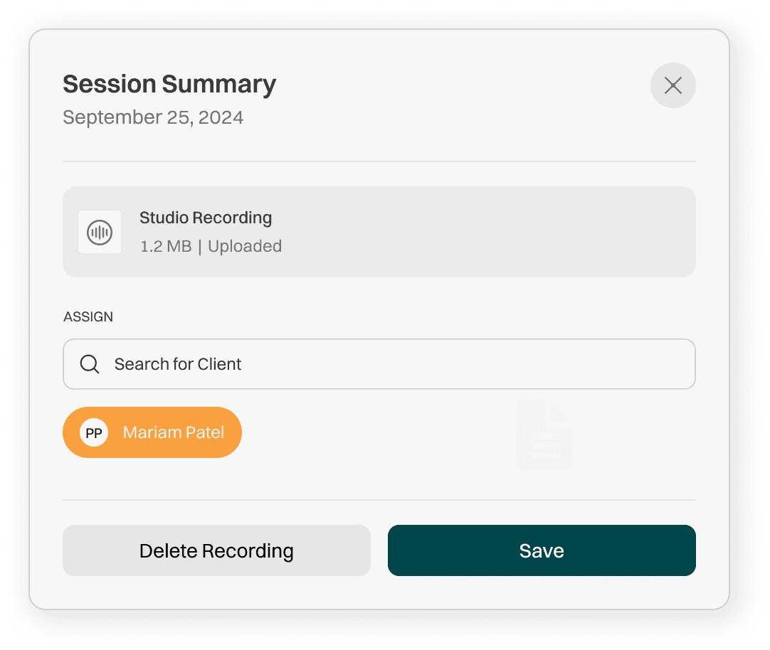 Klarify - AI Assistant for Therapists