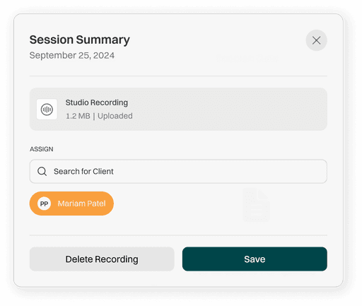 Klarify - AI Assistant for Therapists