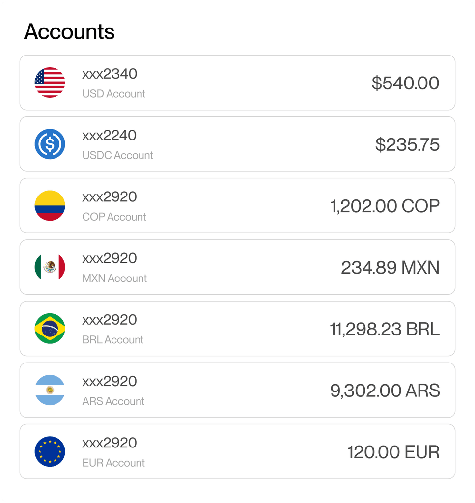 Mural Pay - Global Accounts. Realtime Payments. One API.