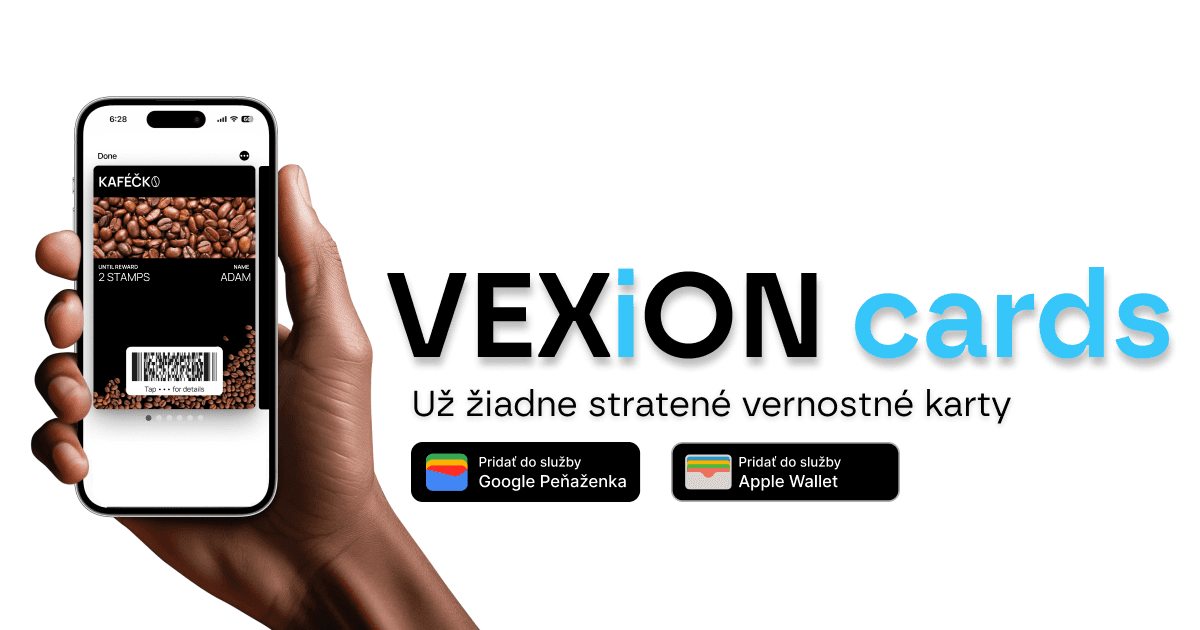 VEXION Cards - Digitálne Vernostné Karty v Apple & Google Wallet
