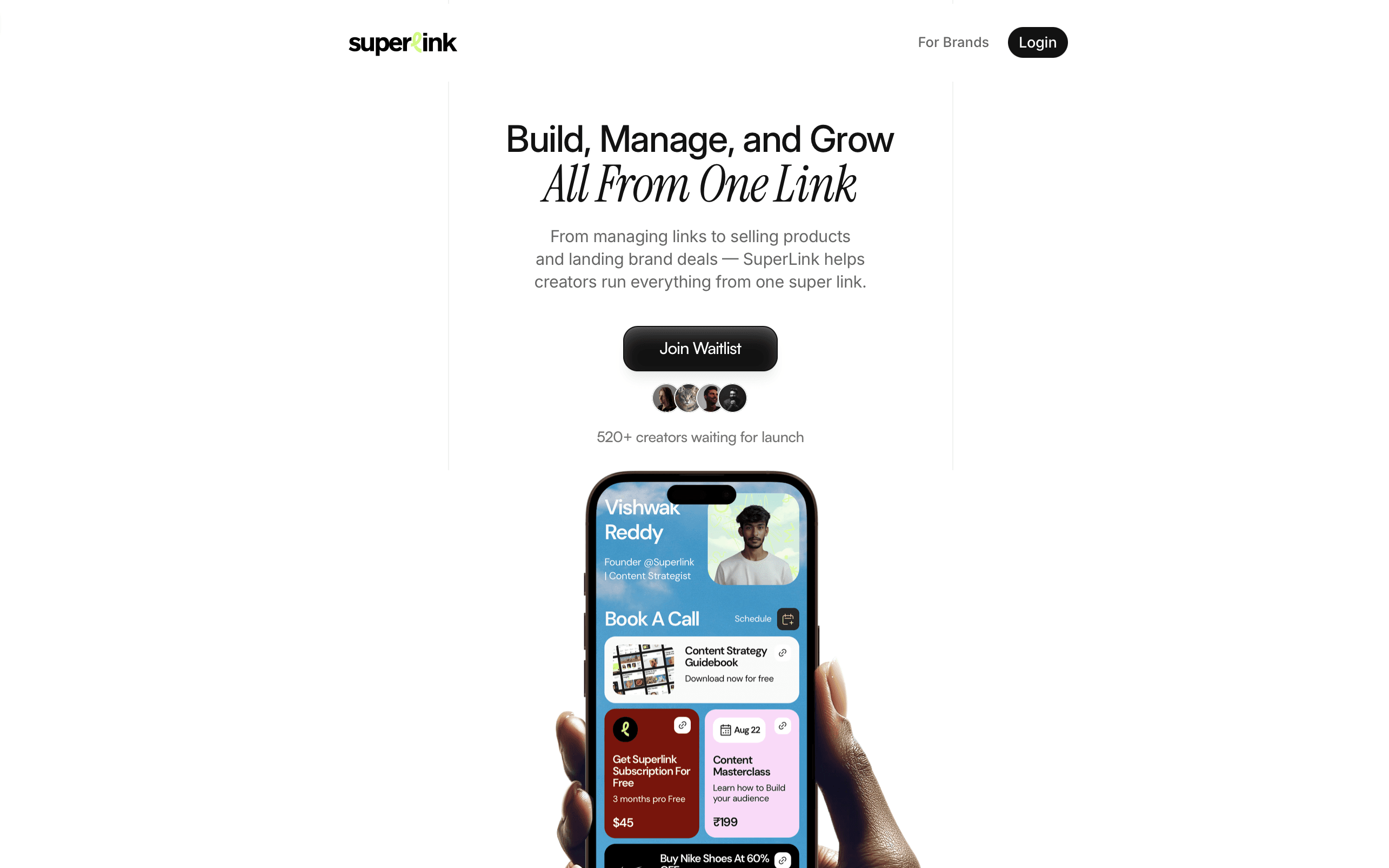 SuperLink for Creators – Build, Grow & Monetize Your Content in One Place