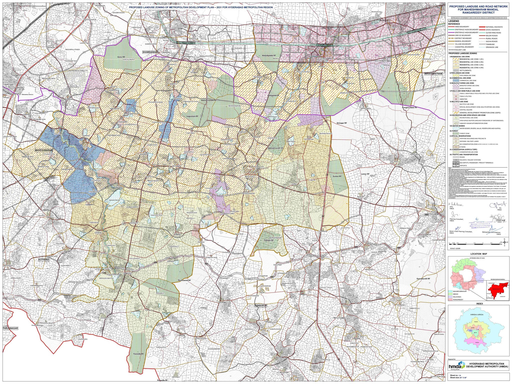 VMRDA 2041 & HMDA 2031 Master Plans | RRR Alignment Map - Charan Group