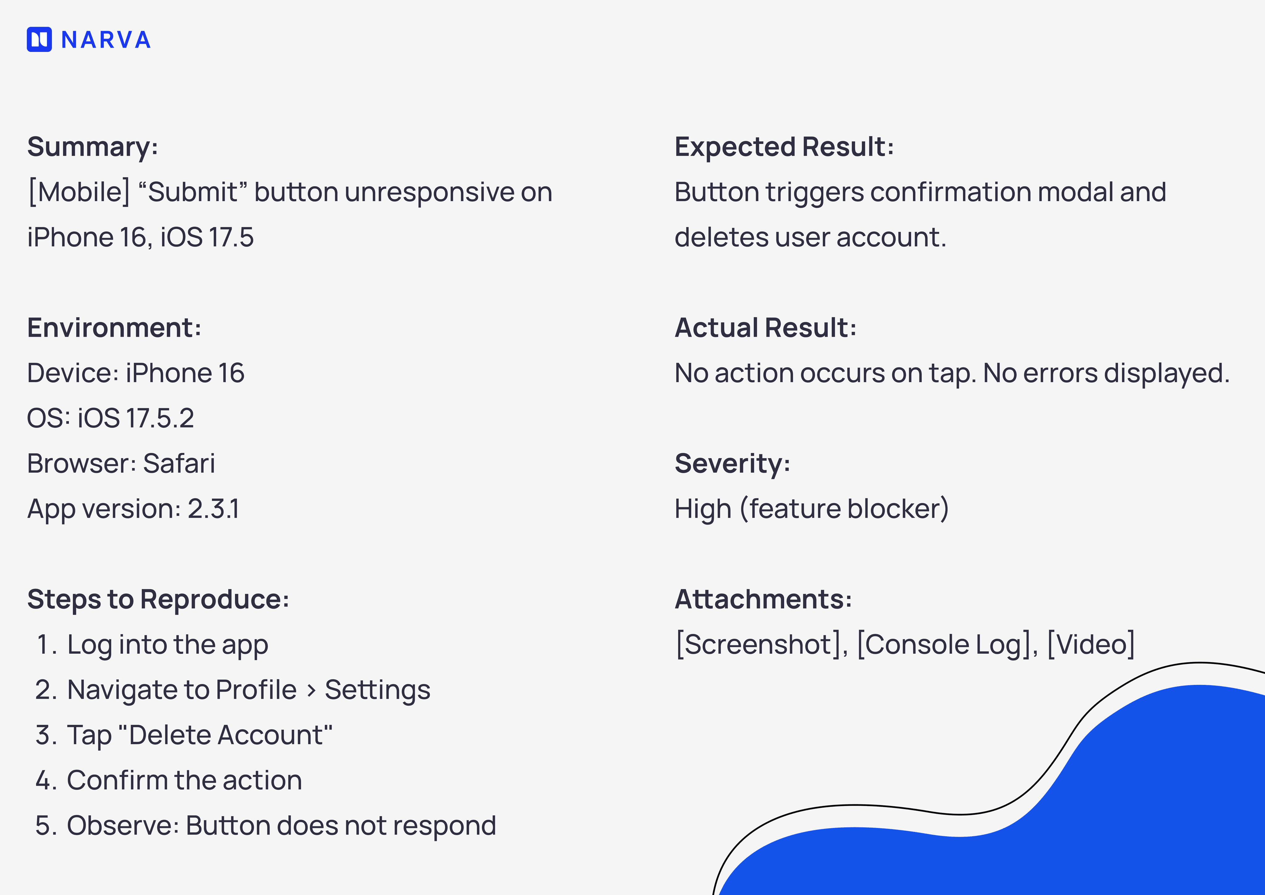 A step-by-step guide: Create Jira bug report templates | Narva Software ...