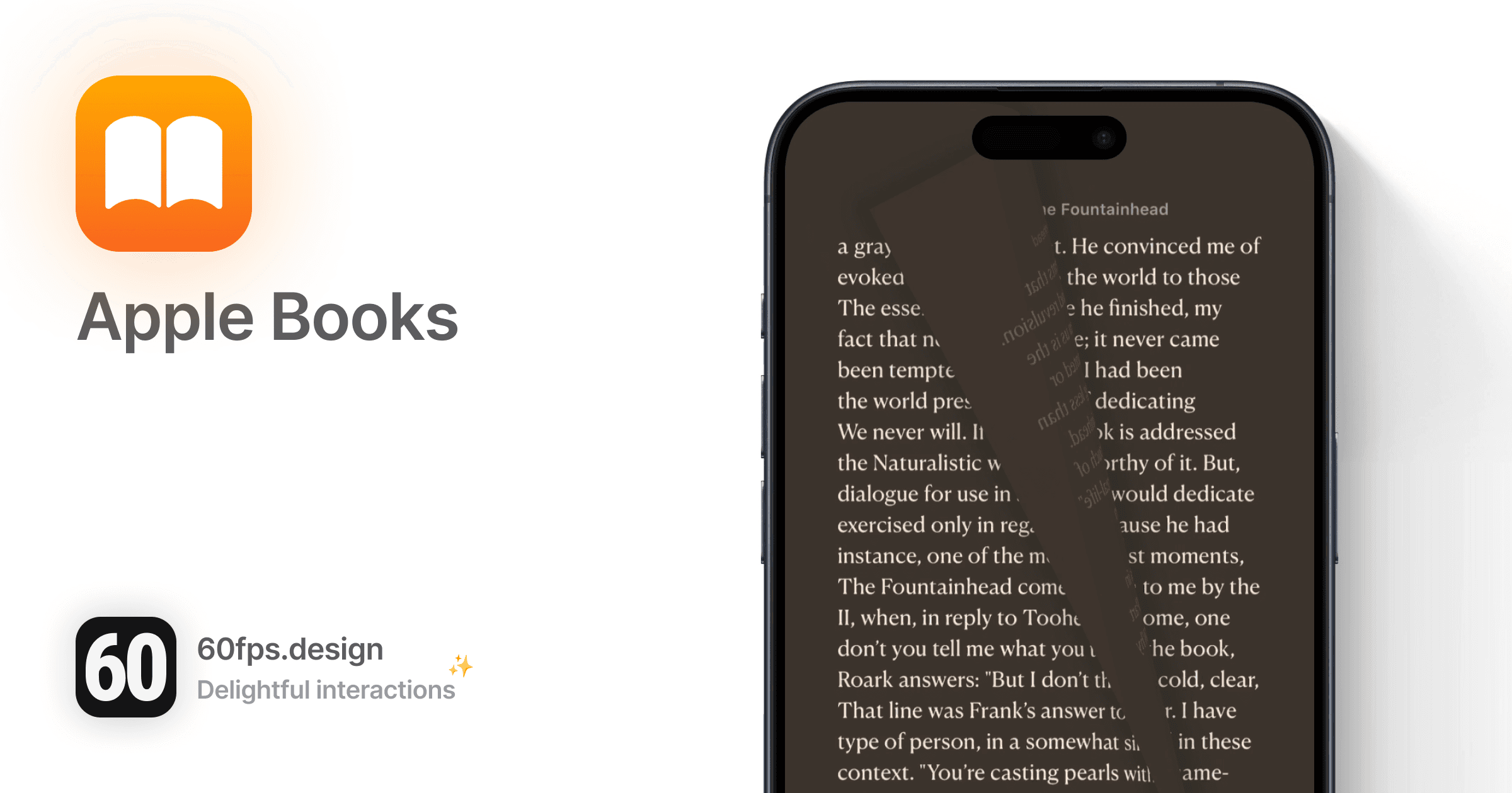 Apple Books iOS App UI/UX animation