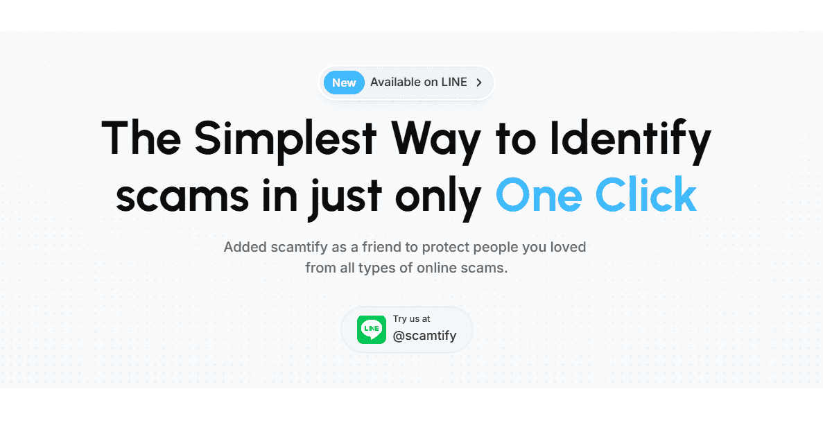 Scamtify - One Click, Safe All