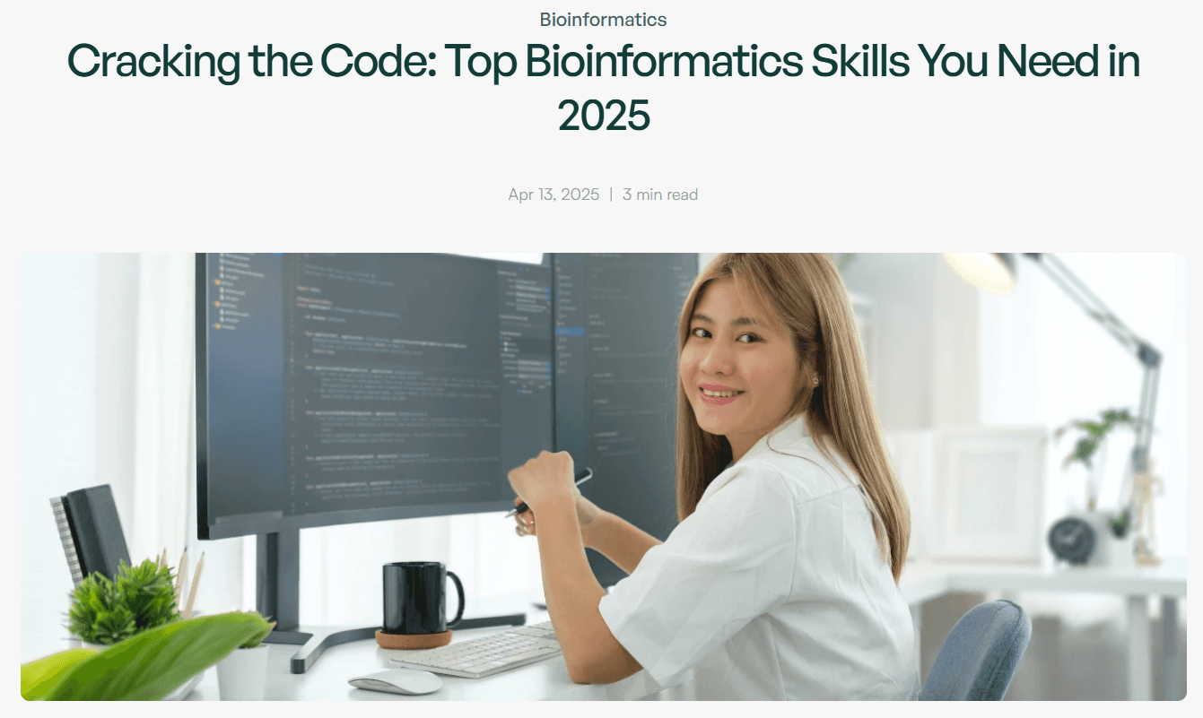 Cracking the Code: Top Bioinformatics Skills You Need in 2025 - Bversity