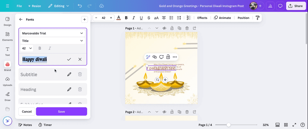 How to Upload Fonts in Canva – Custom Typography Guide - 1 minute video ...