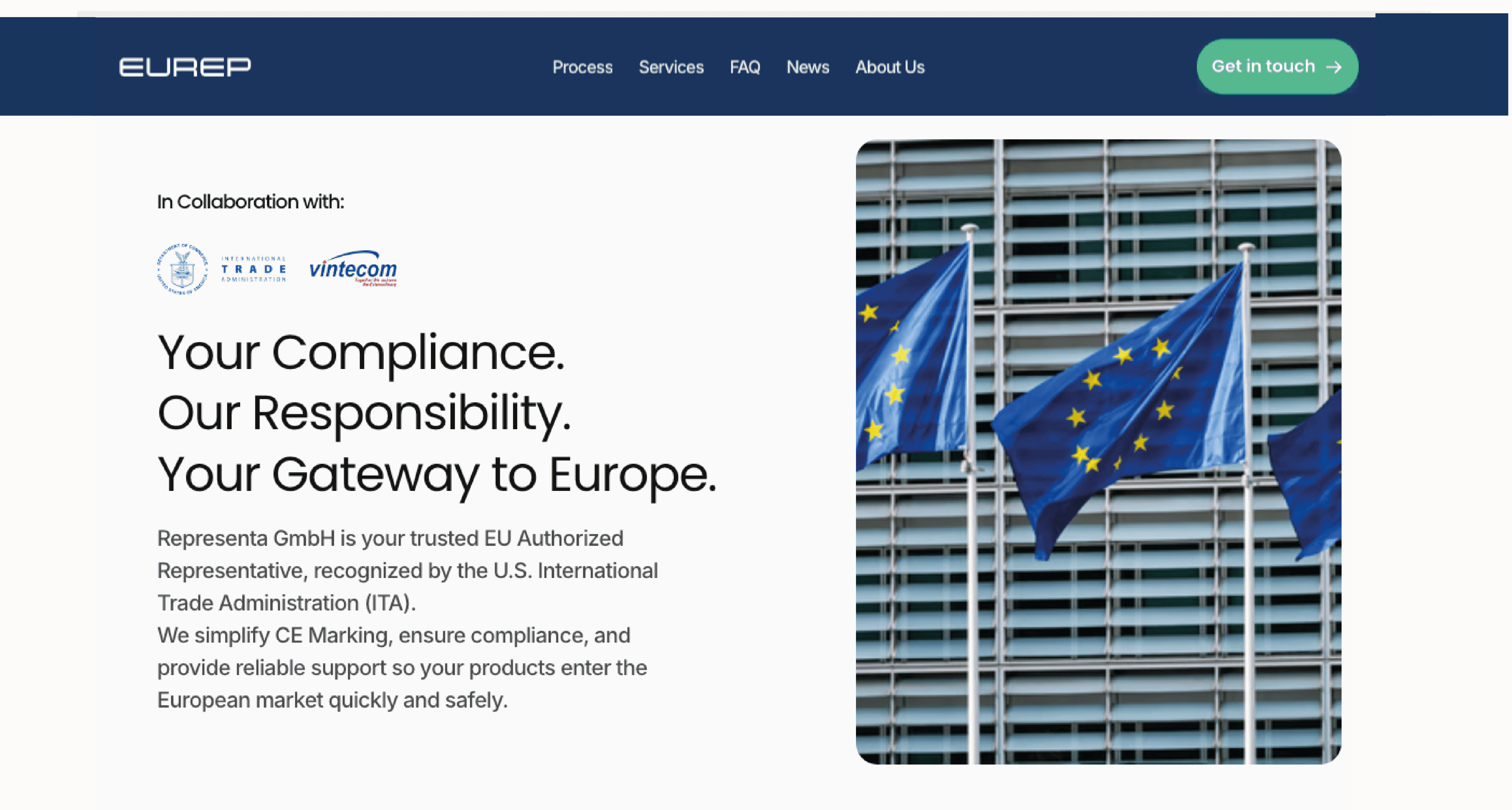 EU Authorized Representative for GPSR & CE | EUREP