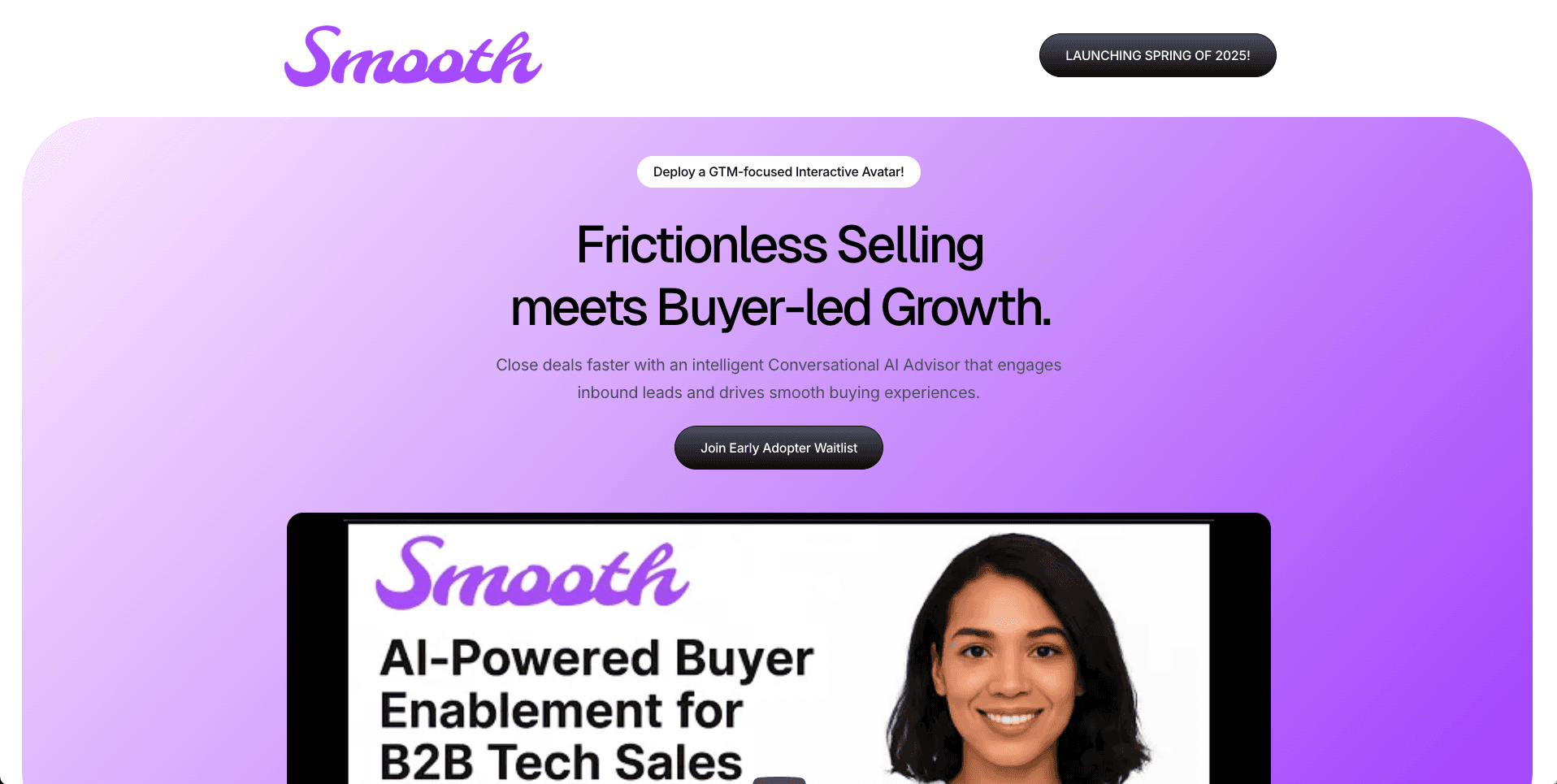 Smooth AI - Interactive Avatar for B2B Tech Sales