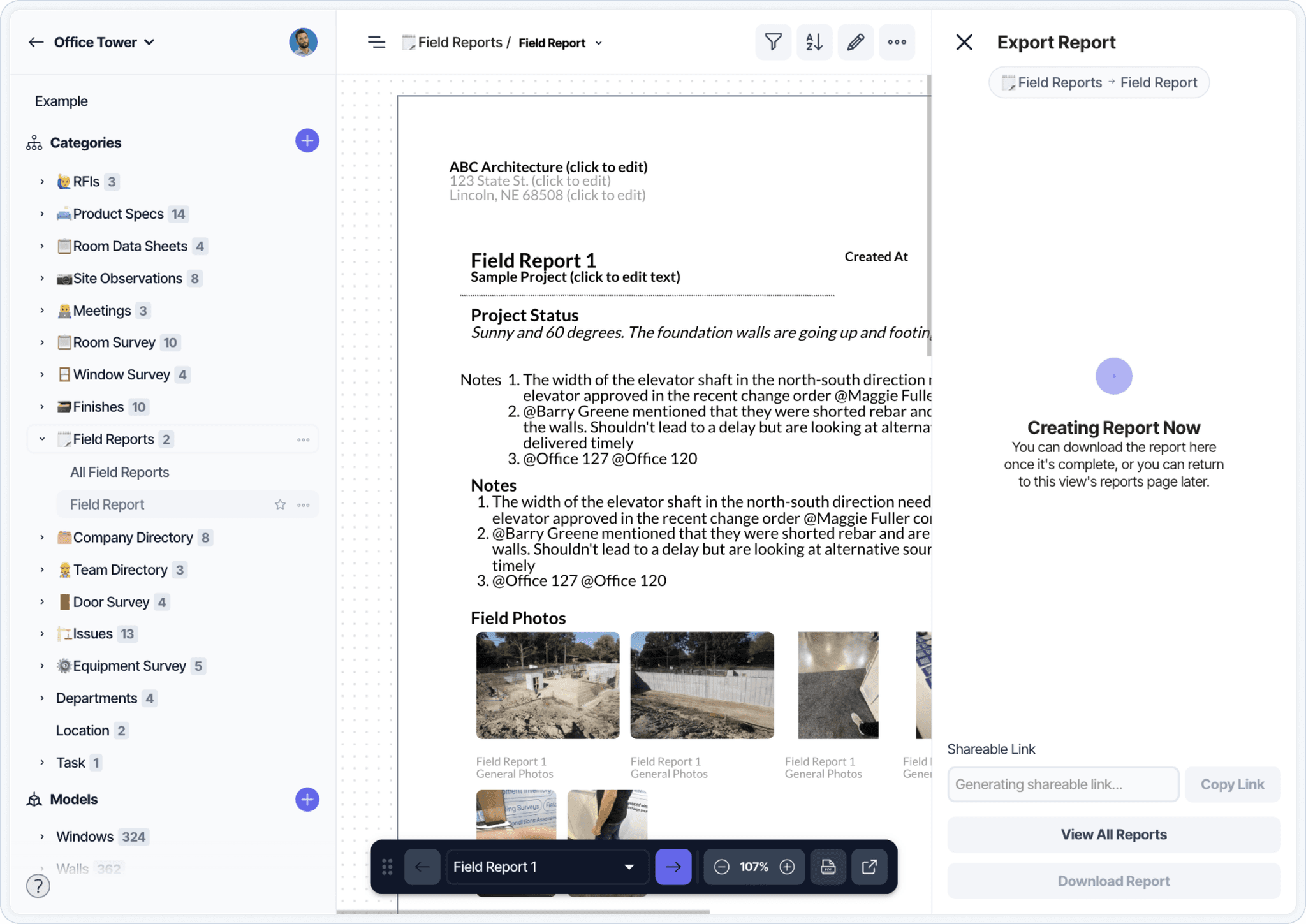 Field Report Software