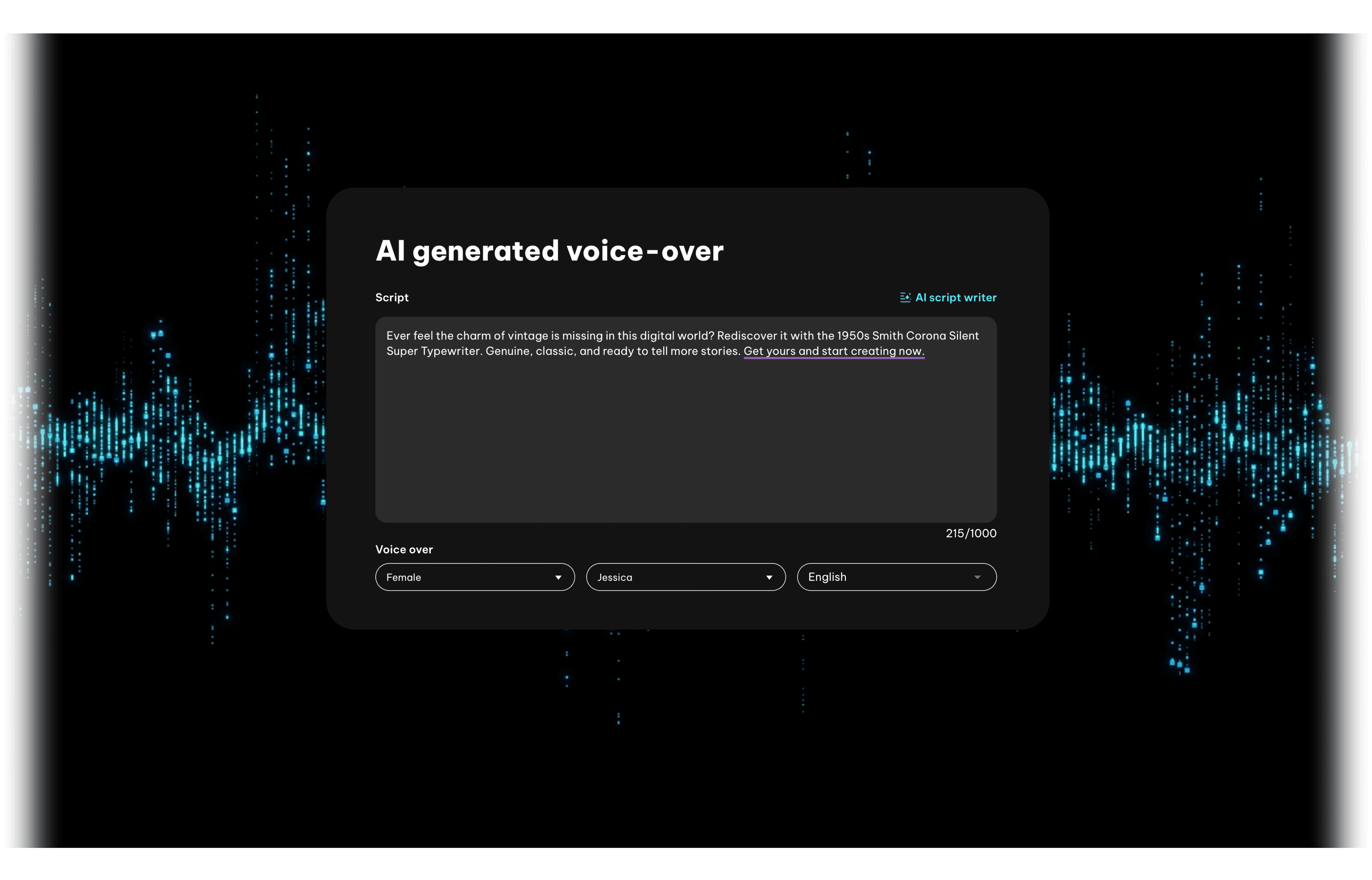 Lifelike Female Voice Generator - create engaging female speech from text