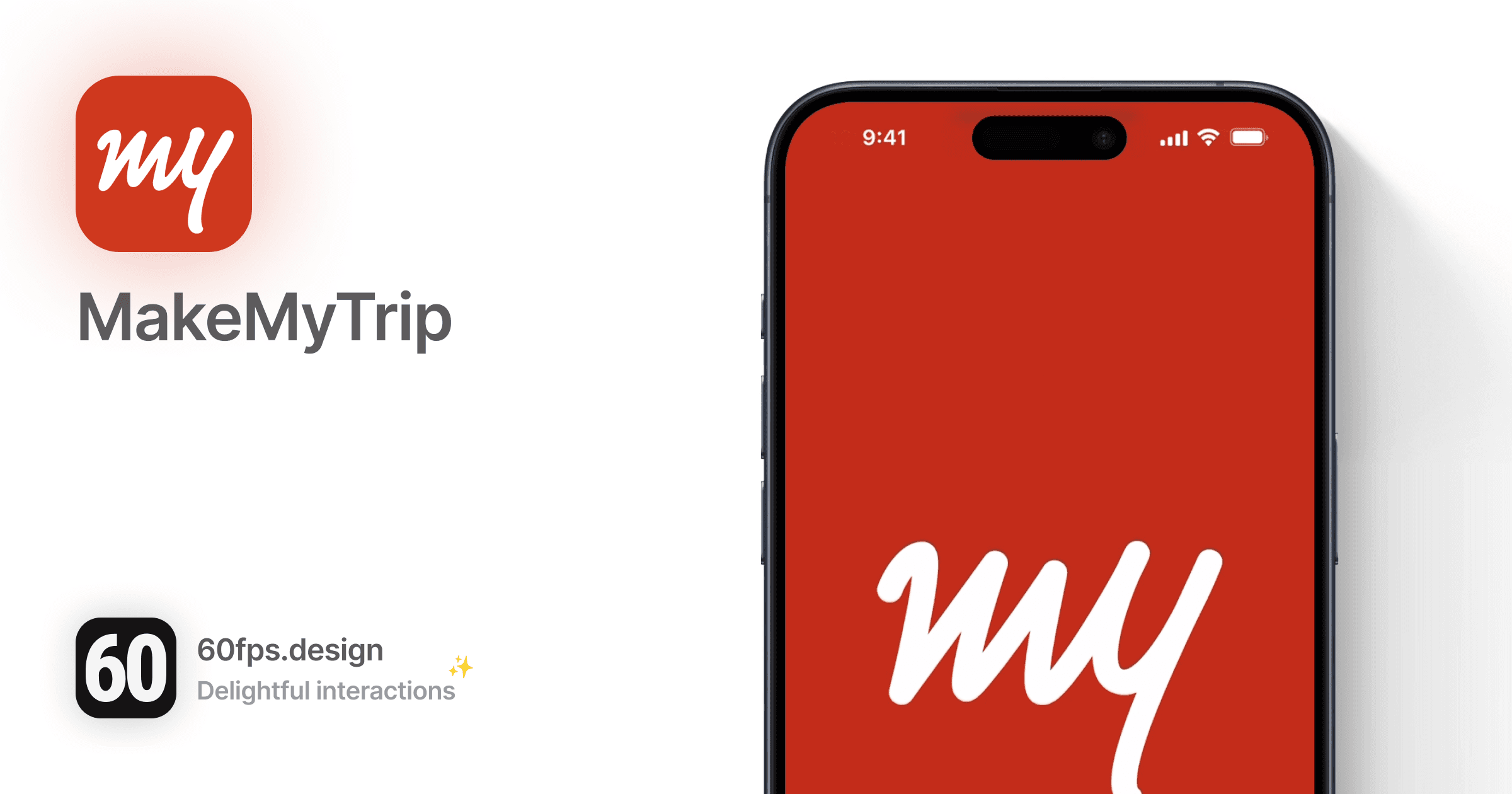 MakeMyTrip iOS App UI/UX animation