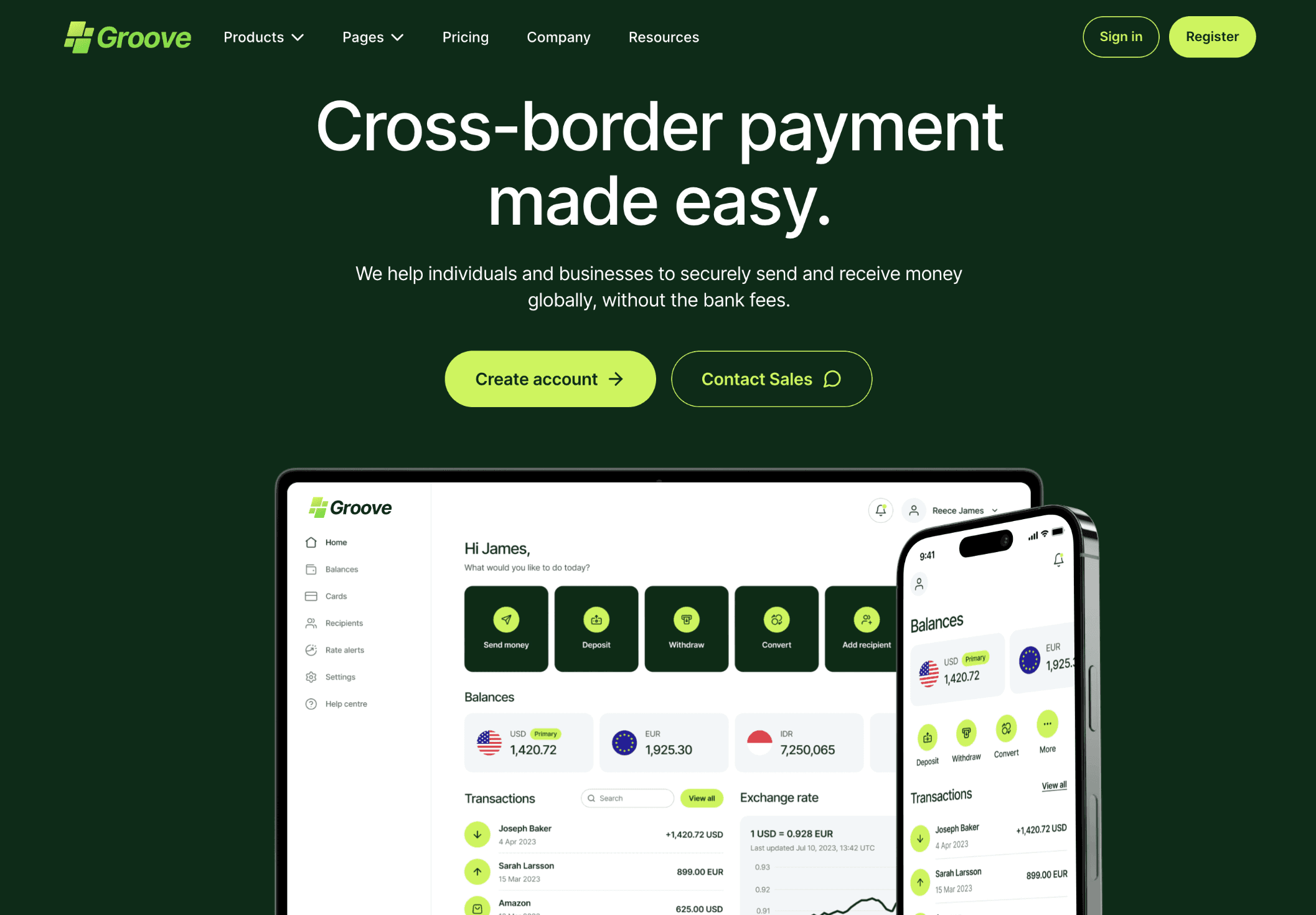 Groove | Cross-border payments
