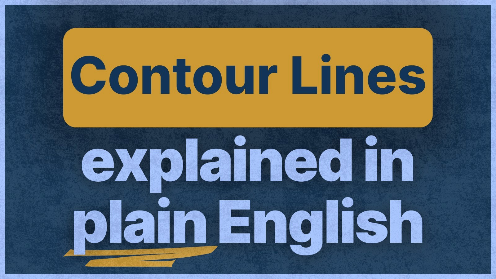 Understanding Contour Lines in Land Surveying: A Visual Guide