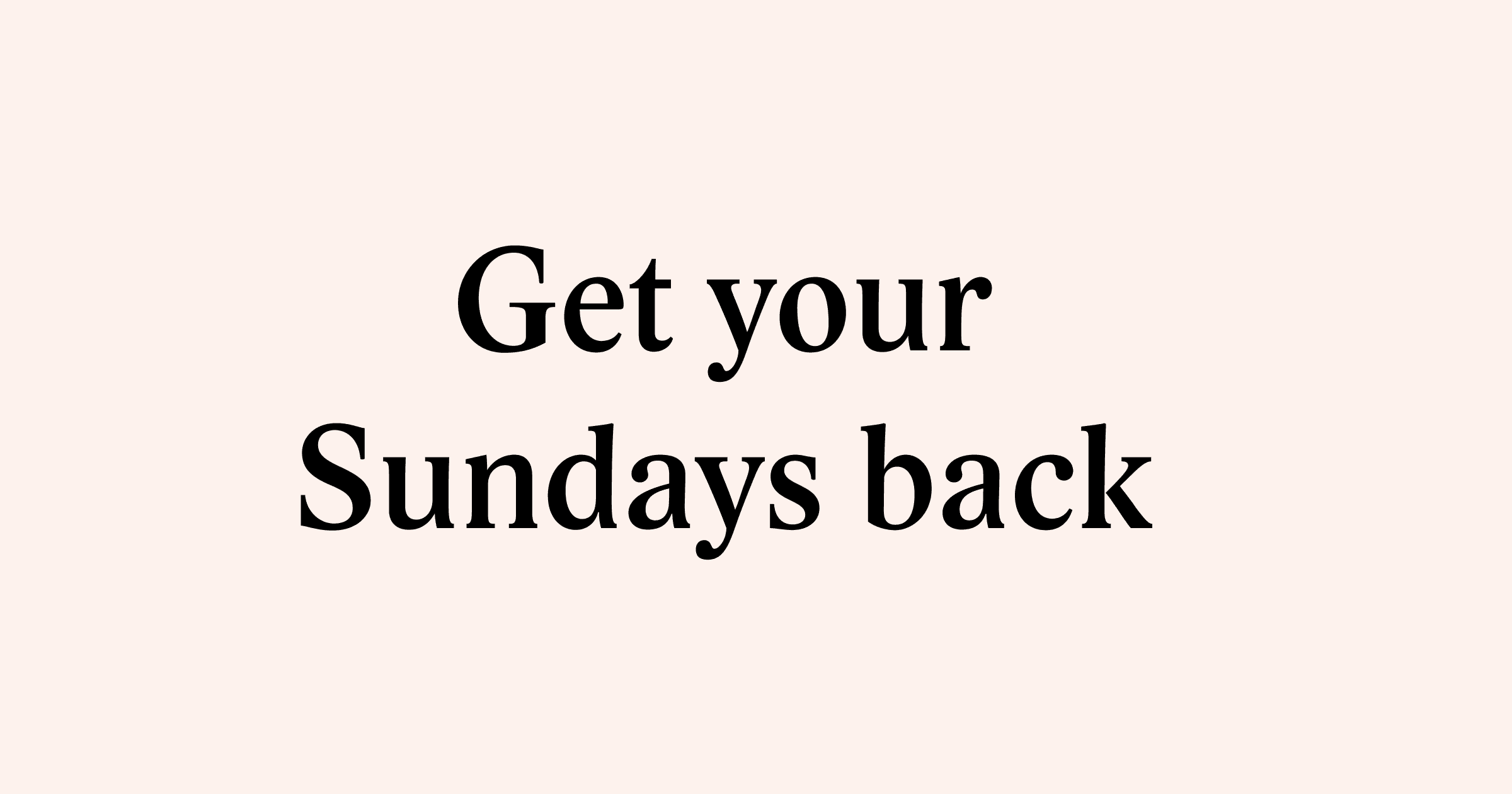 Sundays - EAs for Ambitious Parents