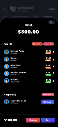 Switch: Money with Friends