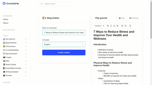 Free Blog Outline Generator: Create Outlines 5X Faster - GravityWrite