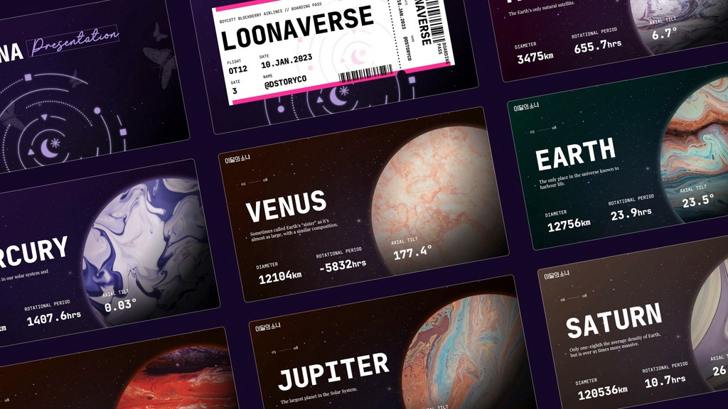 LOONA Space Template - D Story