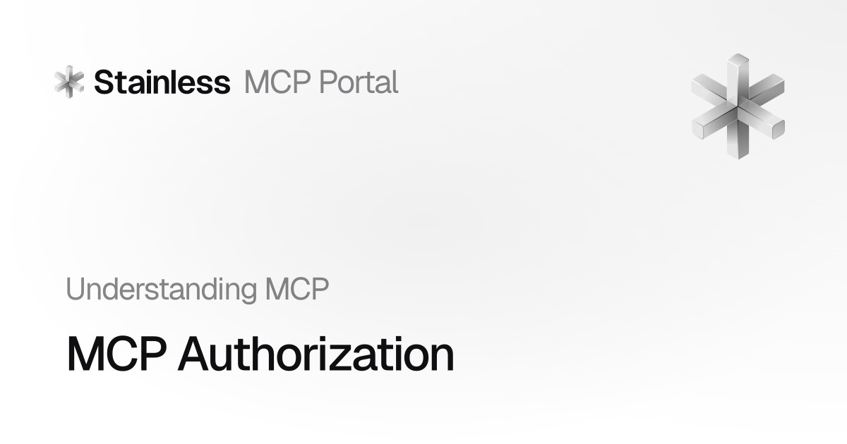 MCP Authorization - Stainless MCP Portal
