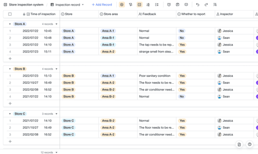 Store Inspection Template | Lark Templates