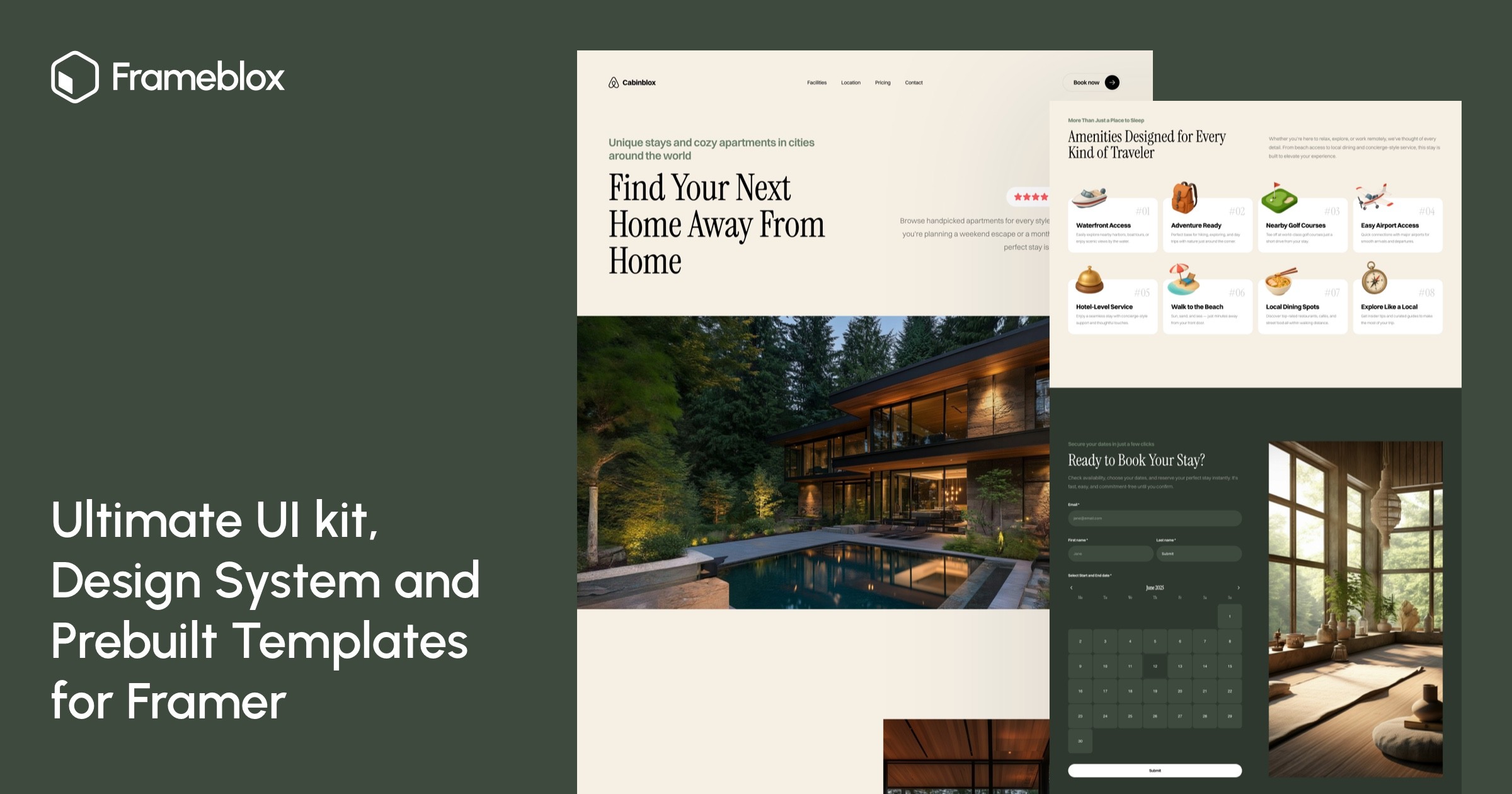 Landing Page Template 08 - Framer Page Website Template - Frameblox