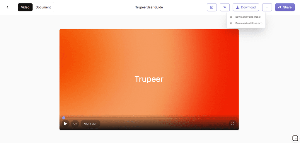AI Instructional Video Generator - Trupeer AI