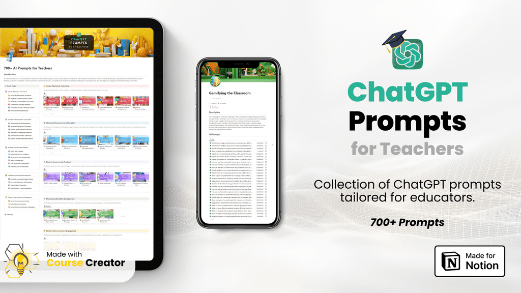 Notion For Teachers: Templates | Notion AI Prompts for Teachers Notion ...