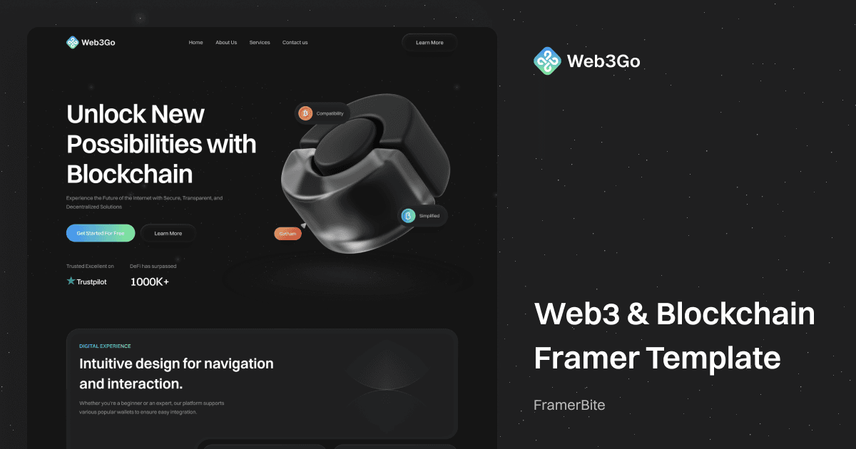 Web3Go - Web3 & Blockchain Framer Template