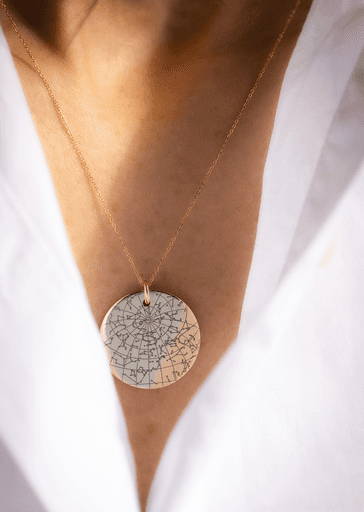 Star Map Jewelry | Custom Jewelry Engraved | The Night Sky