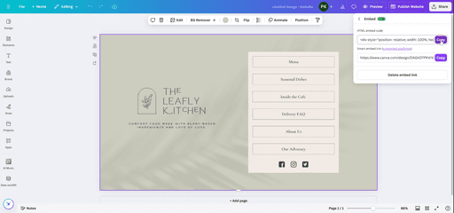 How to Embed HTML Code in Canva – Step-by-Step Guide - 1 minute video guide