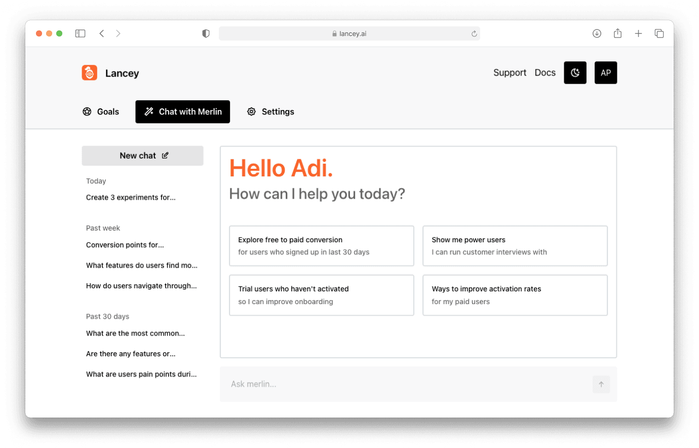 Lancey | AI powered copilot for product manager