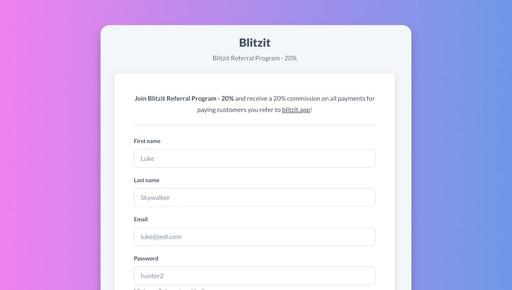Join the Blitzit Partner Program
