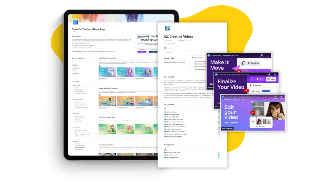 Notion For Teachers: Modular Course Creator | Notion Template