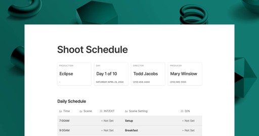 How to Make a Shooting Schedule | A Step-By-Step Guide - Assemble