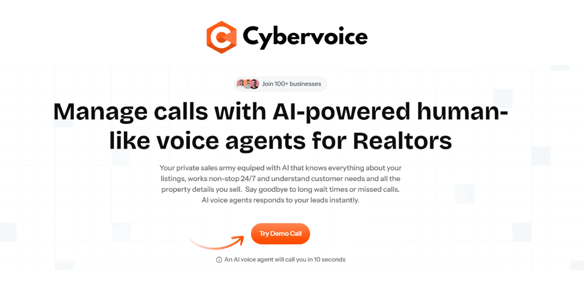 Cyber Voice - AI voice technology for Realtors