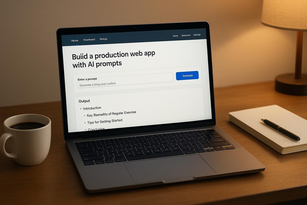 How to Build a Production Web App with AI Prompts - Appeneure | Mobile App Development Company