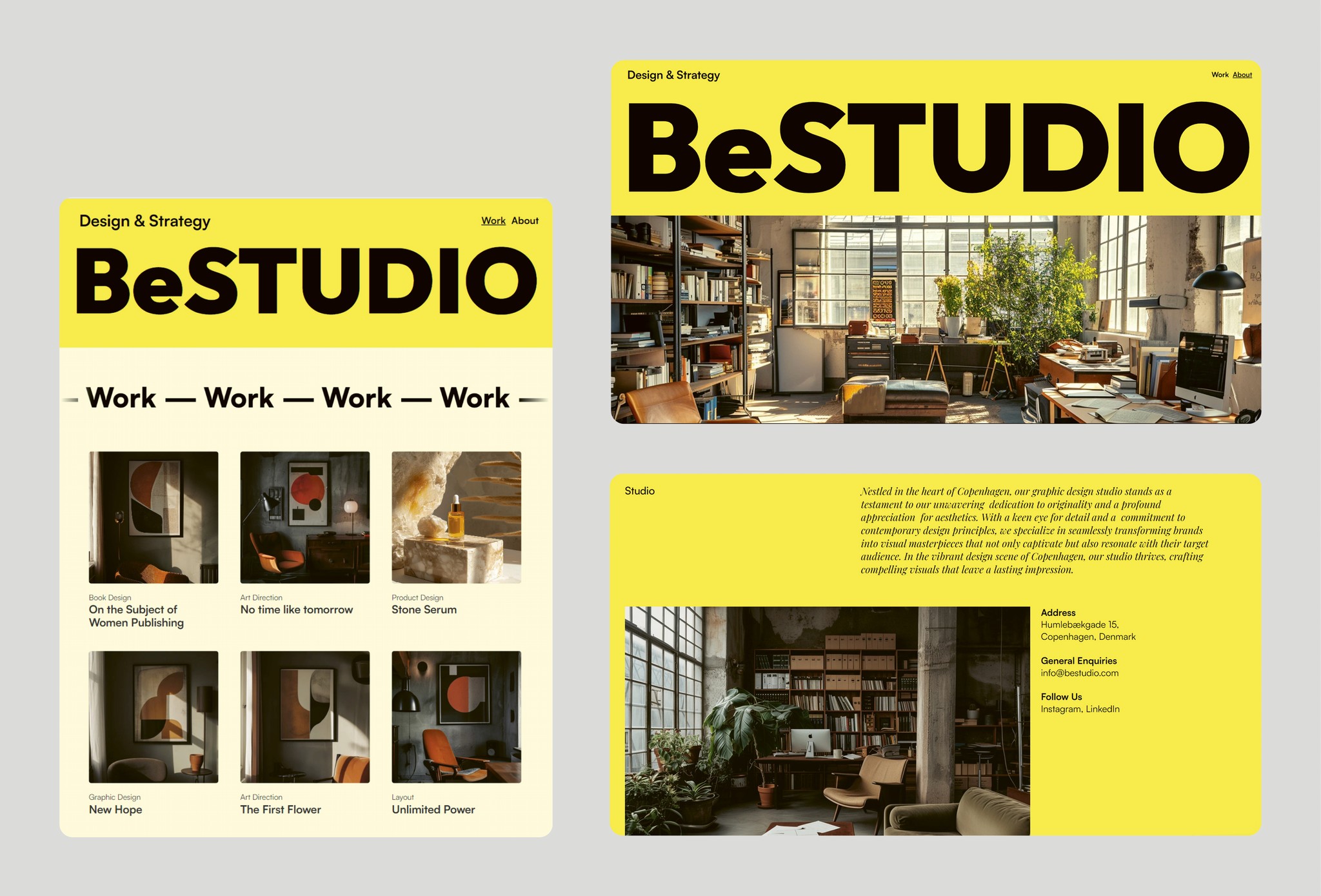 Horizontal — Portfolio Template | Framer Template