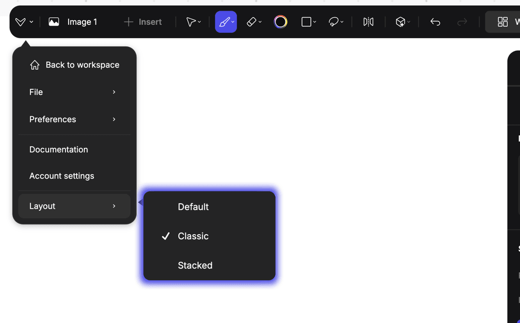 Creative interface - Docs