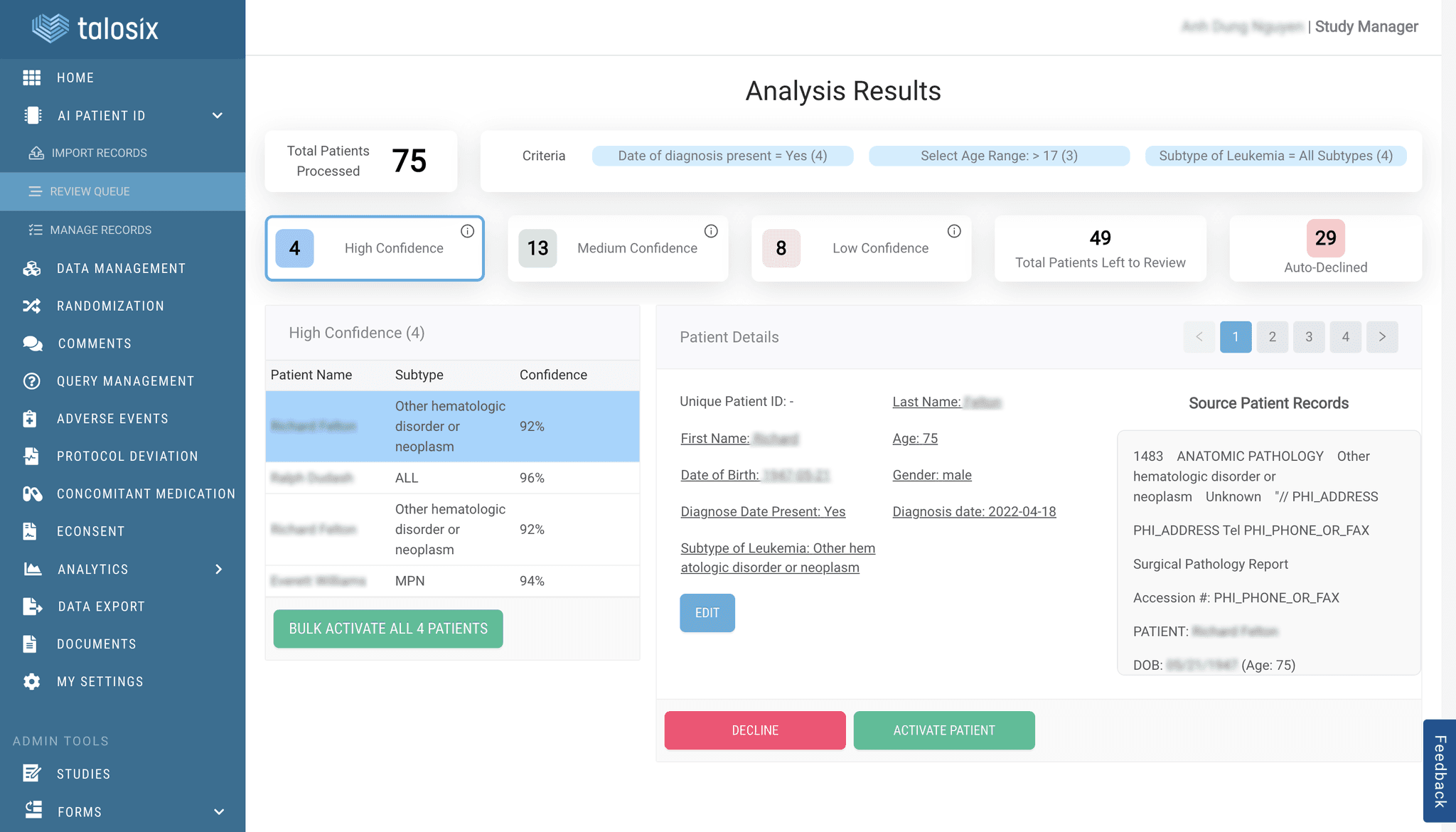 AI-Powered Platform for Clinical Trial Management and Patient ...