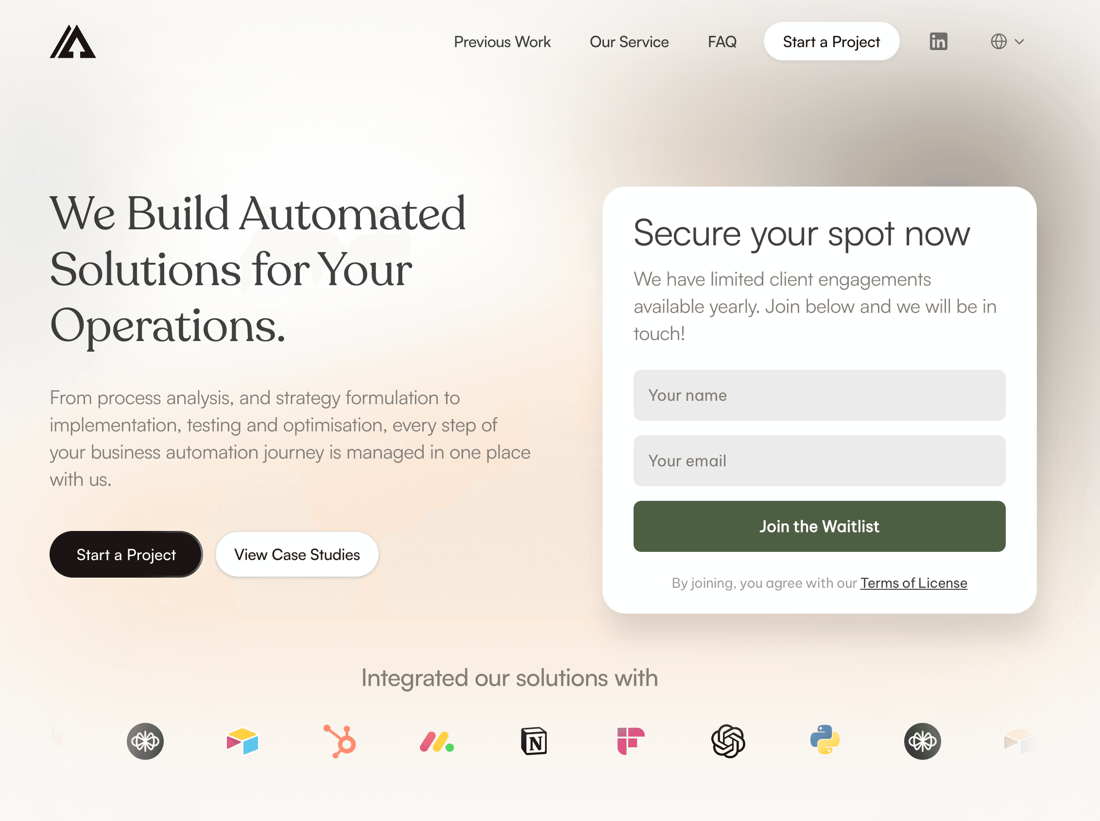 Automa Solutions | Operations Modernisation