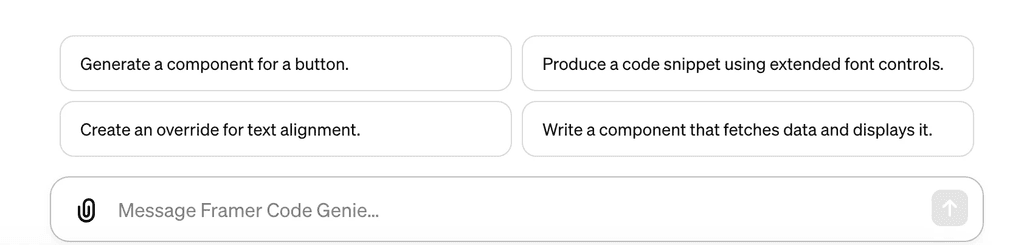 Framer Custom Code Component and Override Generator GPT