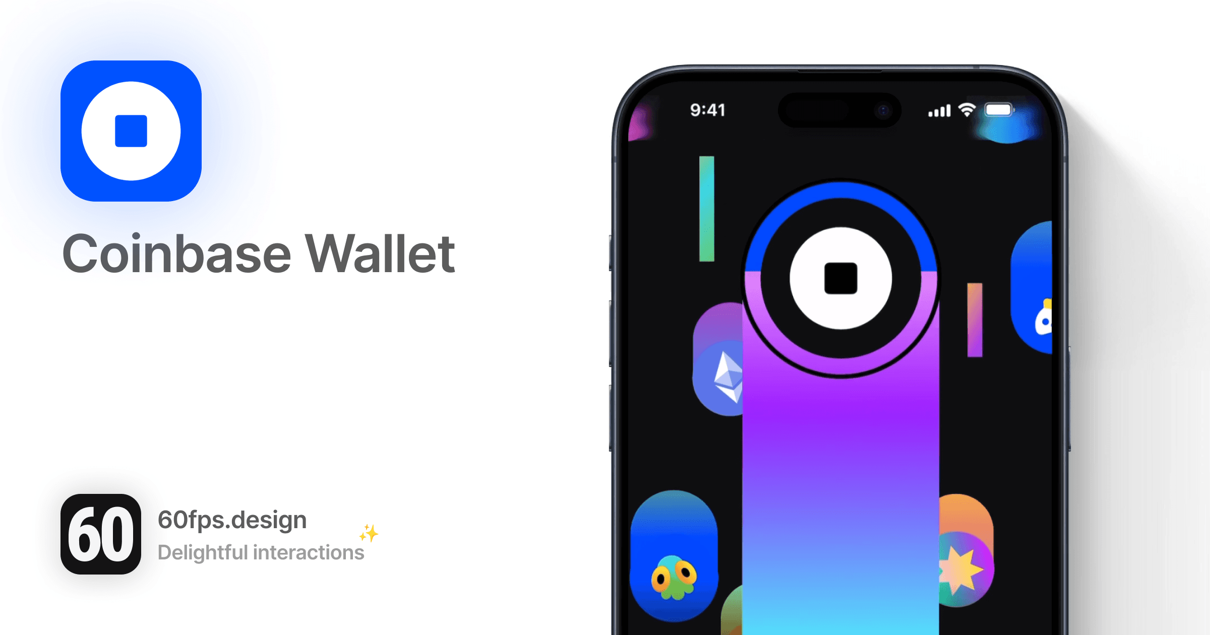 Coinbase Wallet iOS App UI/UX animation
