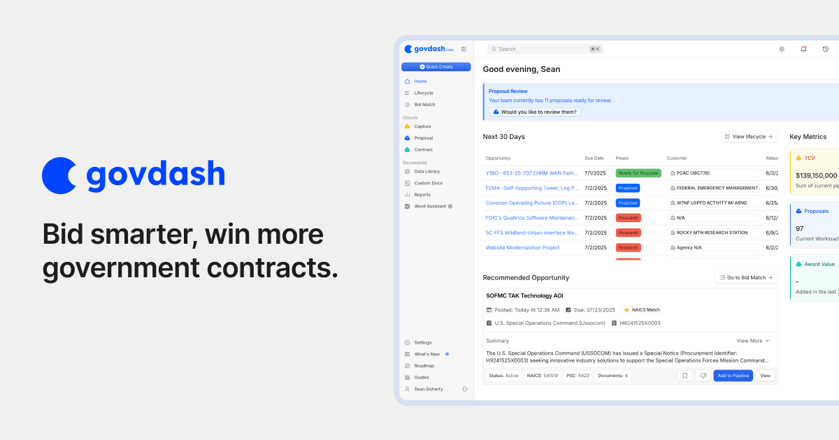 AI for Government Contracting | GovDash | AI Business Developer