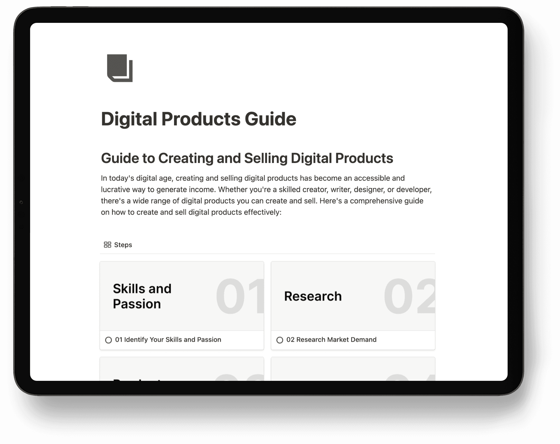 Digital Products Guide for Free
